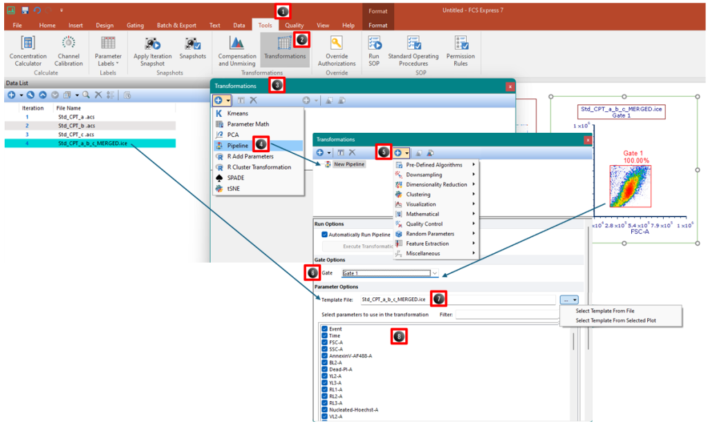 How can Attune™ CytPix data sets with images (.ACS files) be merged for ...