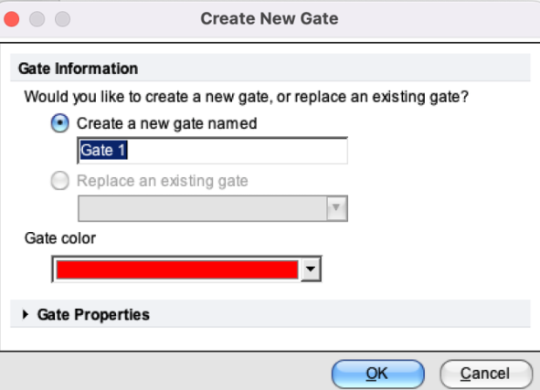 Why does FCS Express appear frozen when I create a gate?